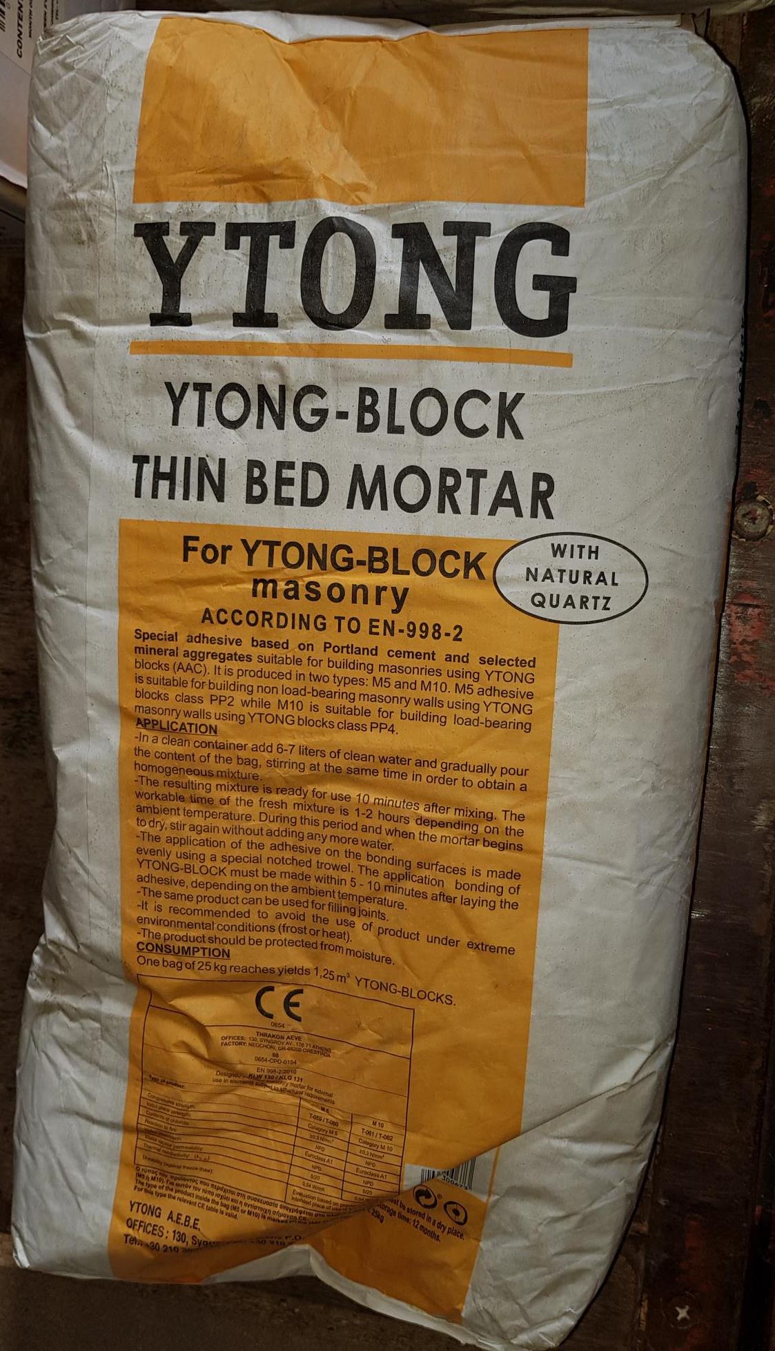 ΚΟΛΛΑ YTONG BLOCK 25KG – Home&Wood Home Improvement Store